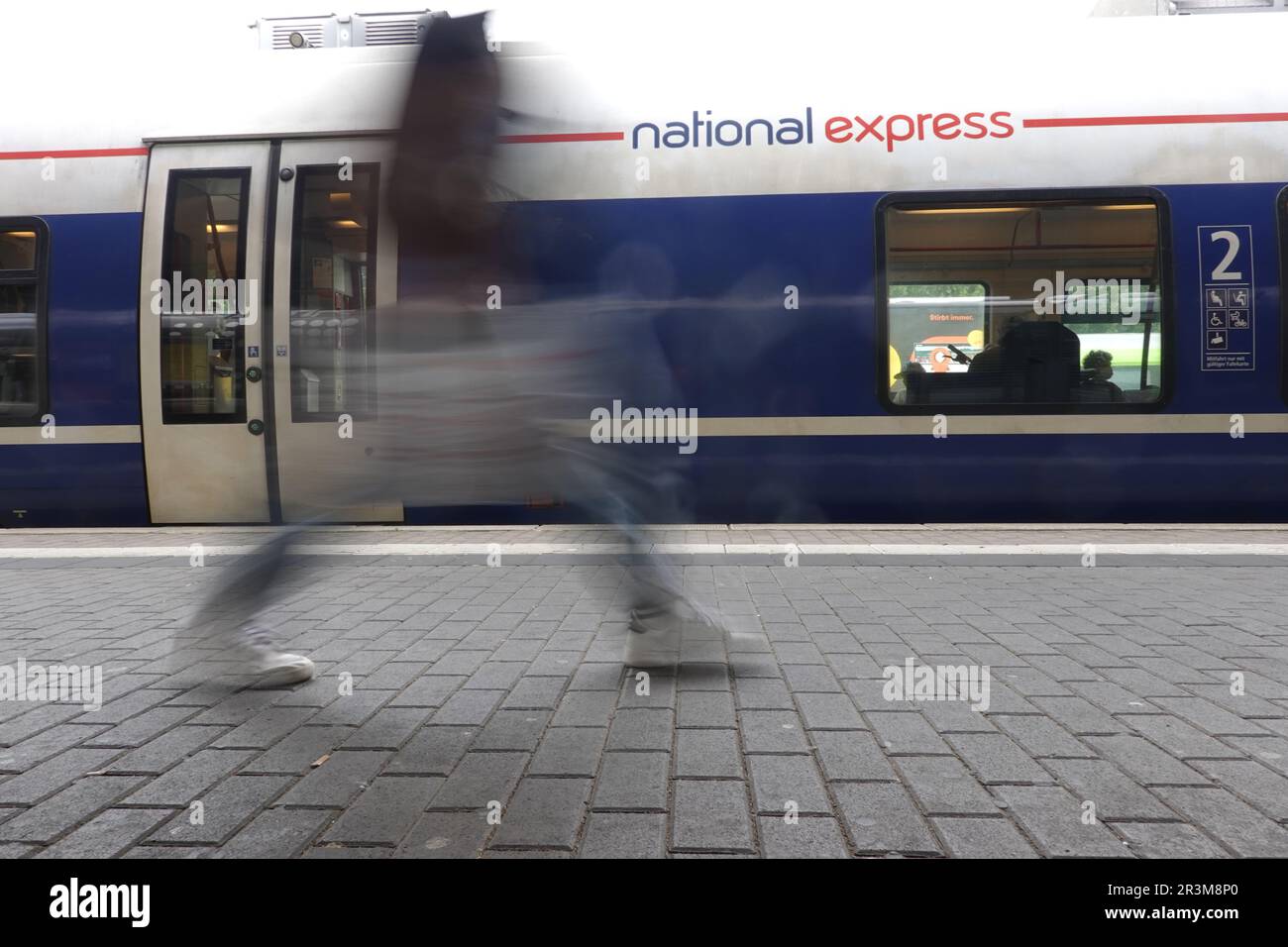 National Express train at Cologne South station Stock Photo - Alamy