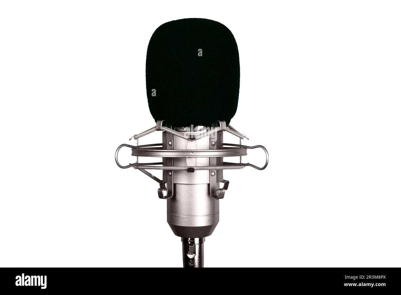 studio microphone isolated on white background Stock Photo - Alamy
