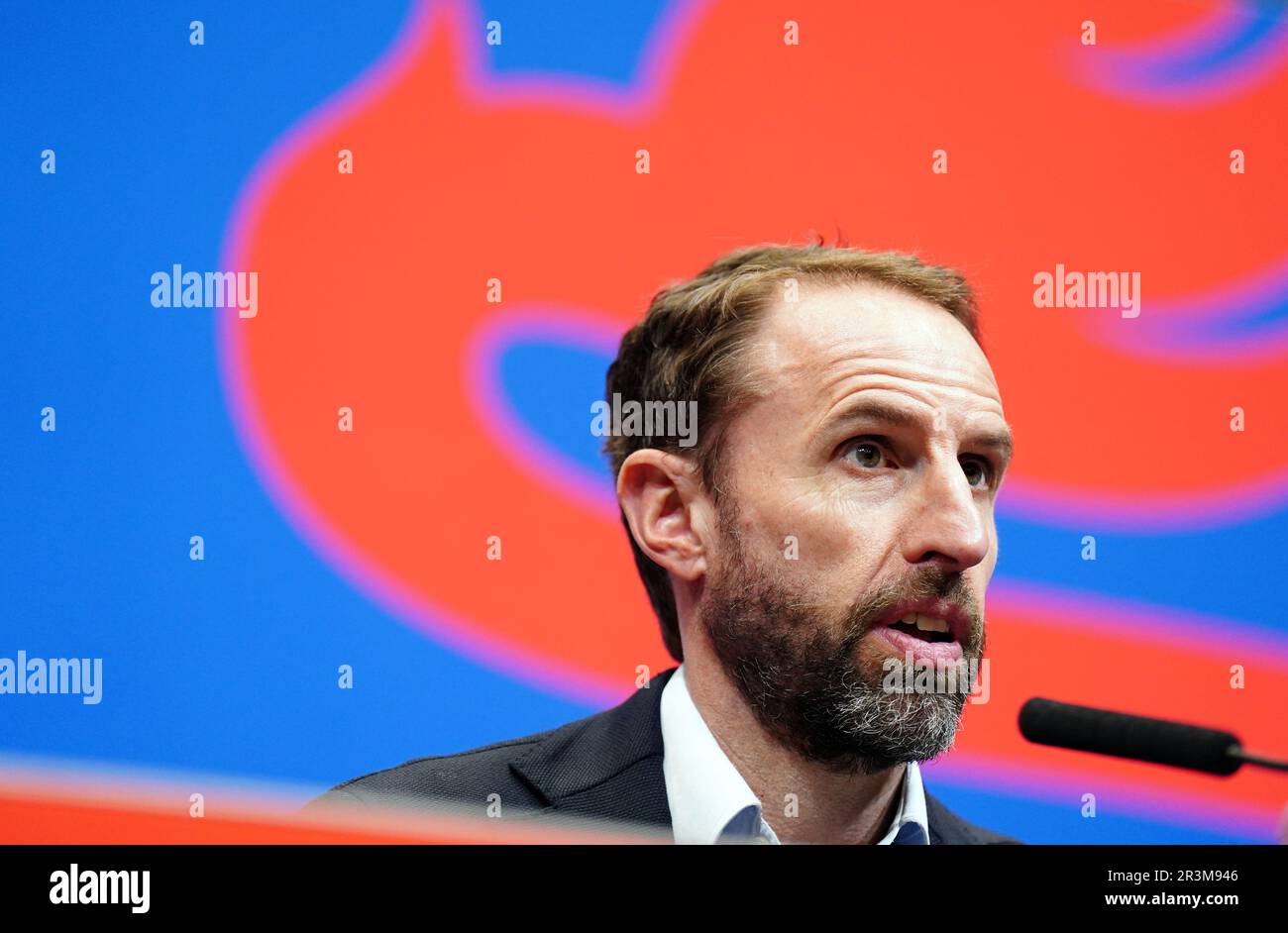 England manager Gareth Southgate during a press conference at Wembley ...