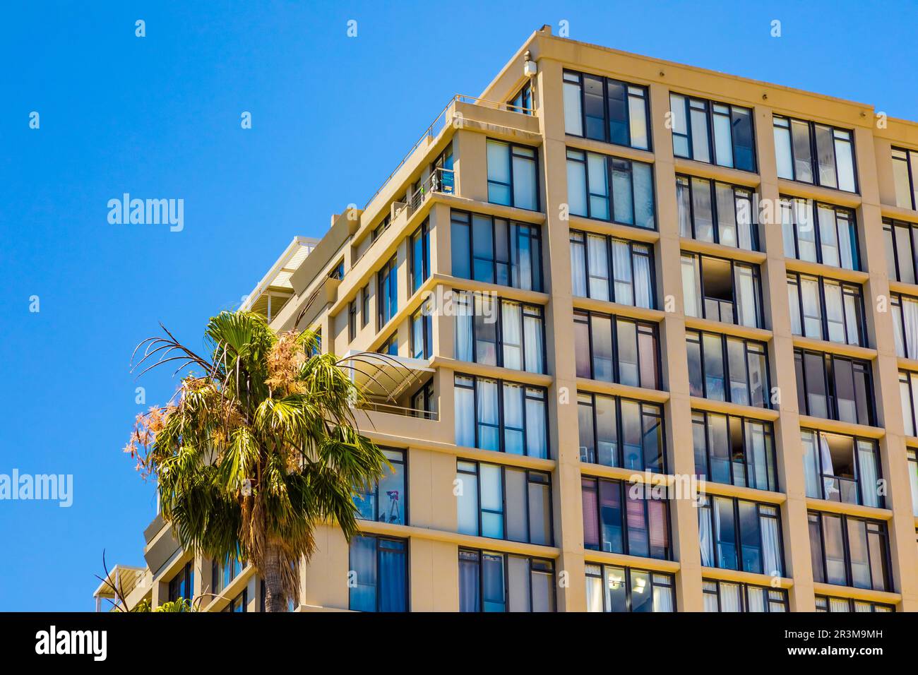 Modern contemporary apartment condo building with glass facade Stock ...