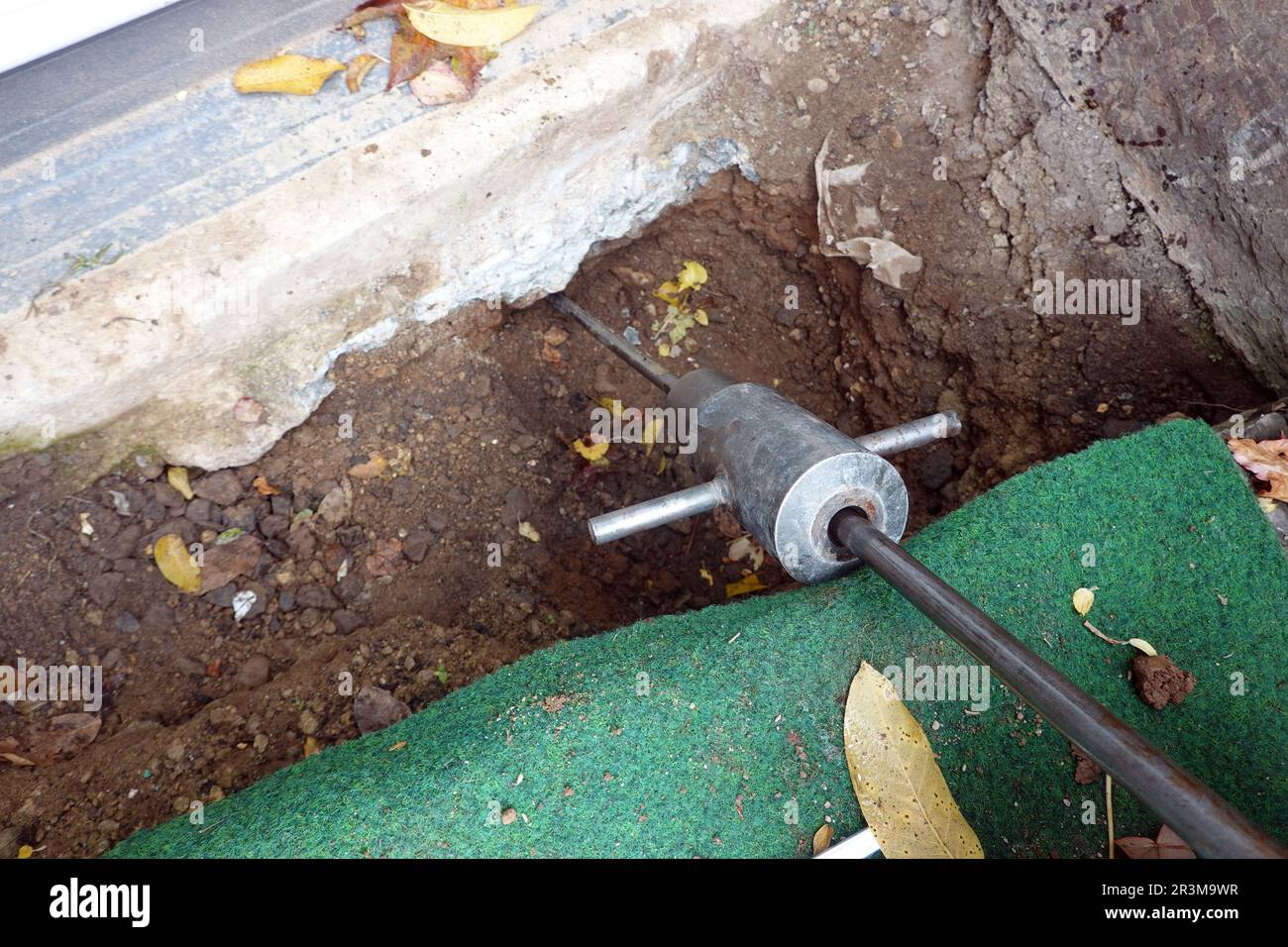 Soil investigation under the foundation by means of a dynamic ...