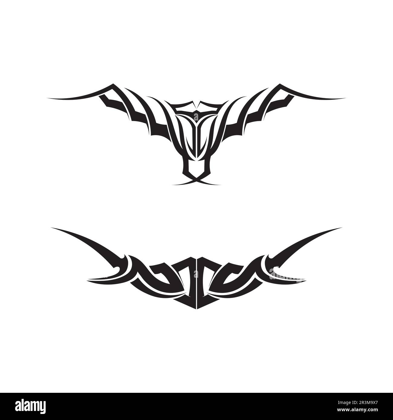 Tribal design Black and White Stock Photos & Images - Alamy