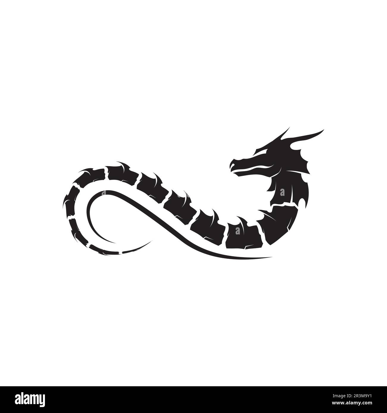 Dragon vector icon illustration design logo template Stock Vector Image ...