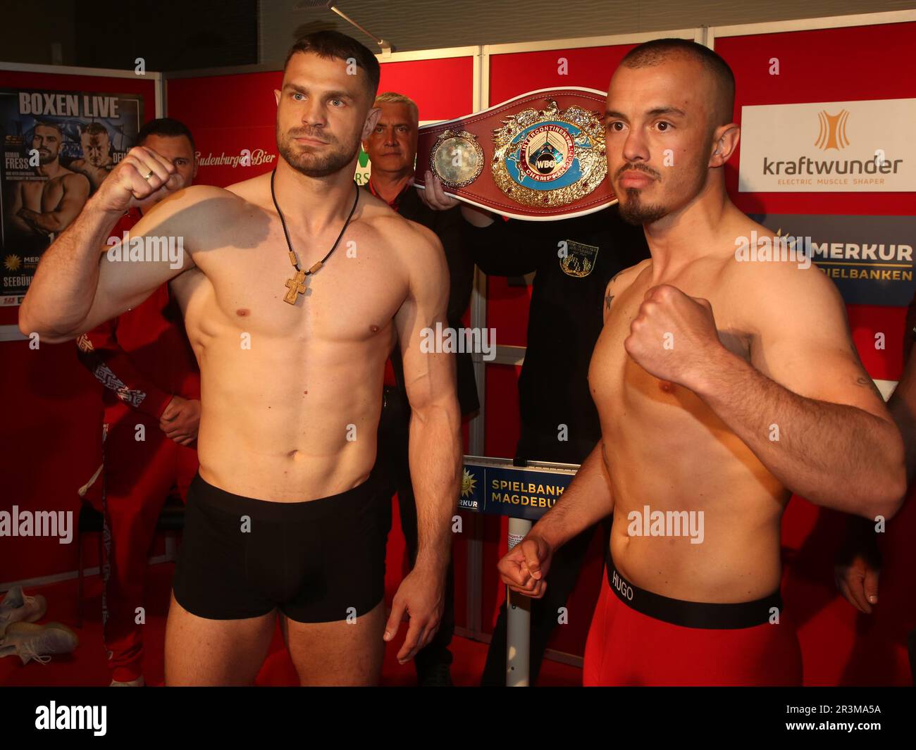 Roman Fress (Cruiserweight SES Magdeburg) and Armend Xhoxhaj ...