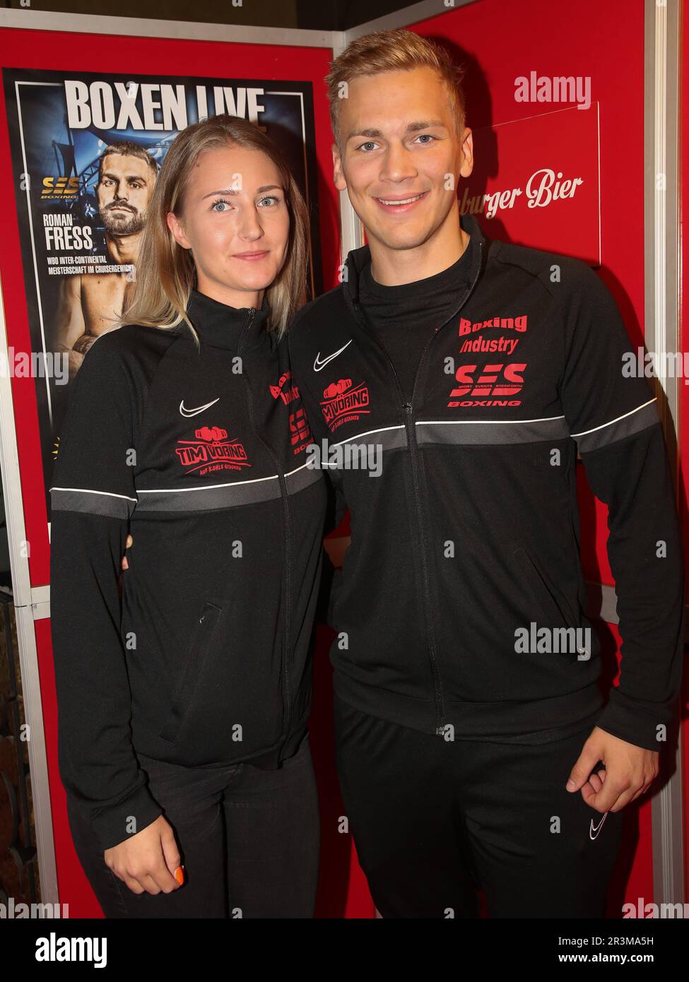 Boxer Tim VÃ¶ÃŸing with girlfriend Antonia weighing in before SES ...
