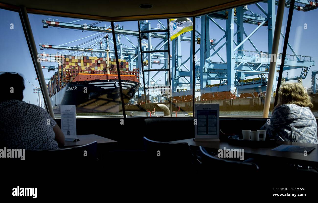 ROTTERDAM - The MSC Loreto, the largest container ship in the world, in ...
