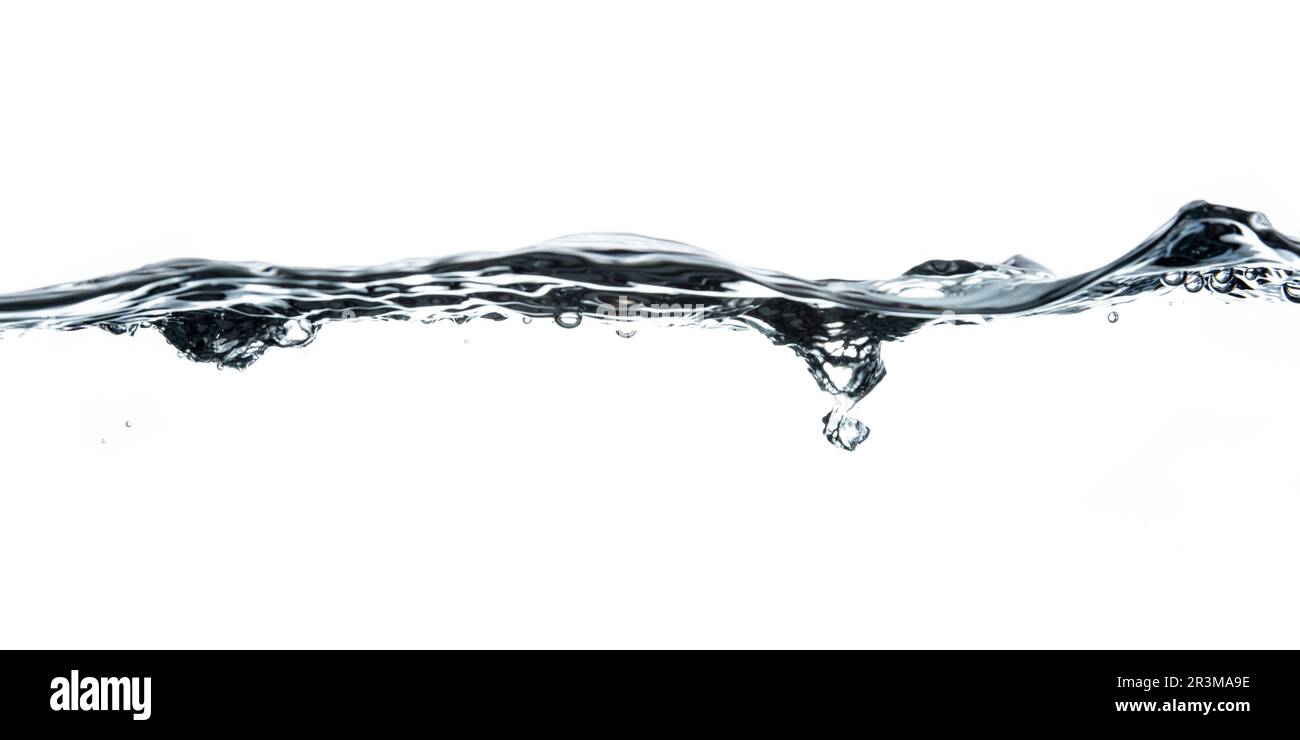 A vibrantly coloured surface wave pattern above crystal turquoise blue ...