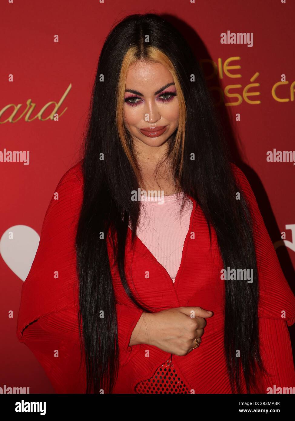 Singer Aura Dione before the 28th Jose Carreras Gala on December 7th ...