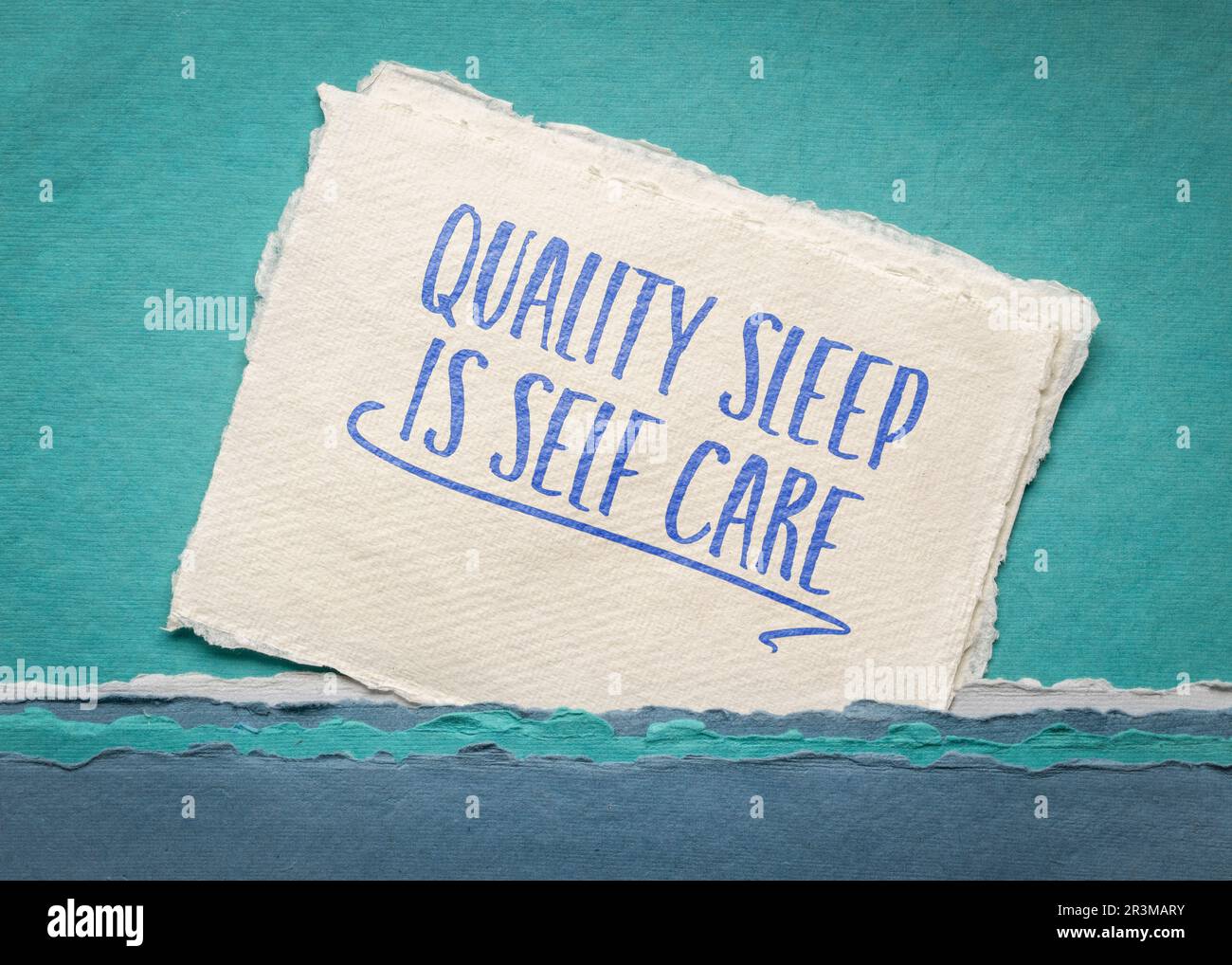 quality sleep is self care - inspirational reminder note on an art ...