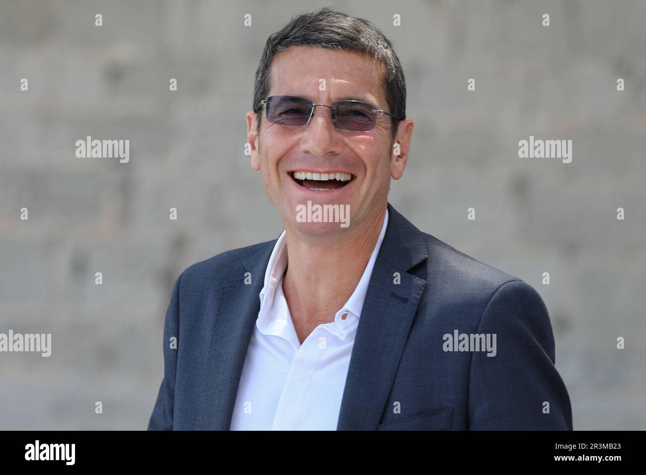 May 24, 2023, Cannes, Cote d'Azur, France: Cannes Mayor DAVID LISNARD attends the Aioli Lunch he ...