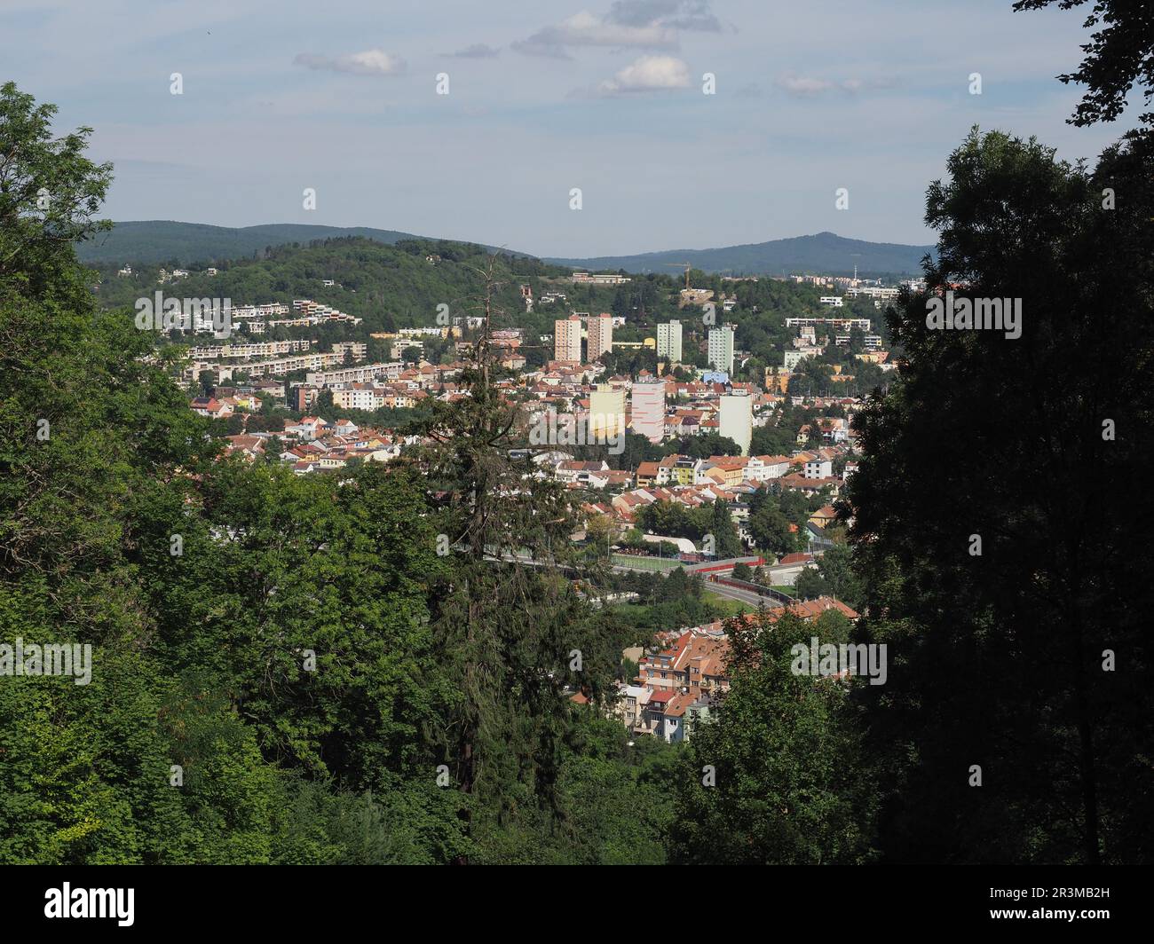 Aerial view of Brno Stock Photo - Alamy