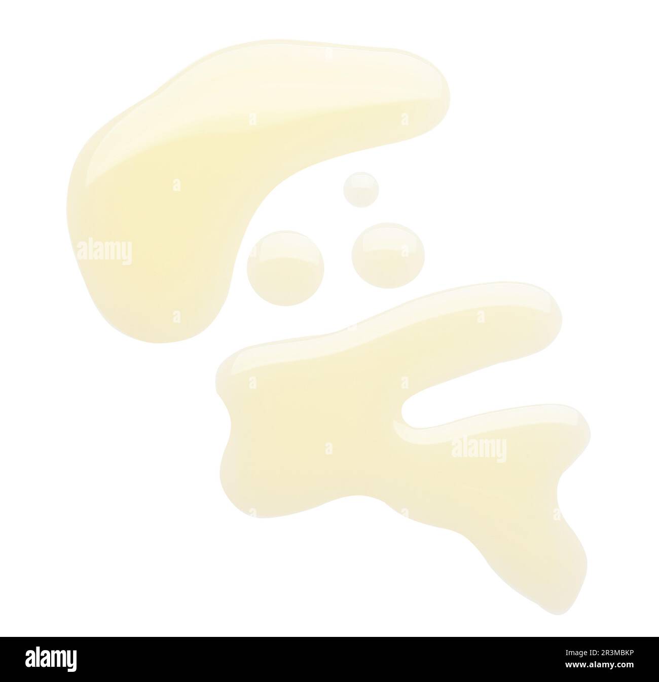Spilled cooking oil on white background, top view Stock Photo - Alamy