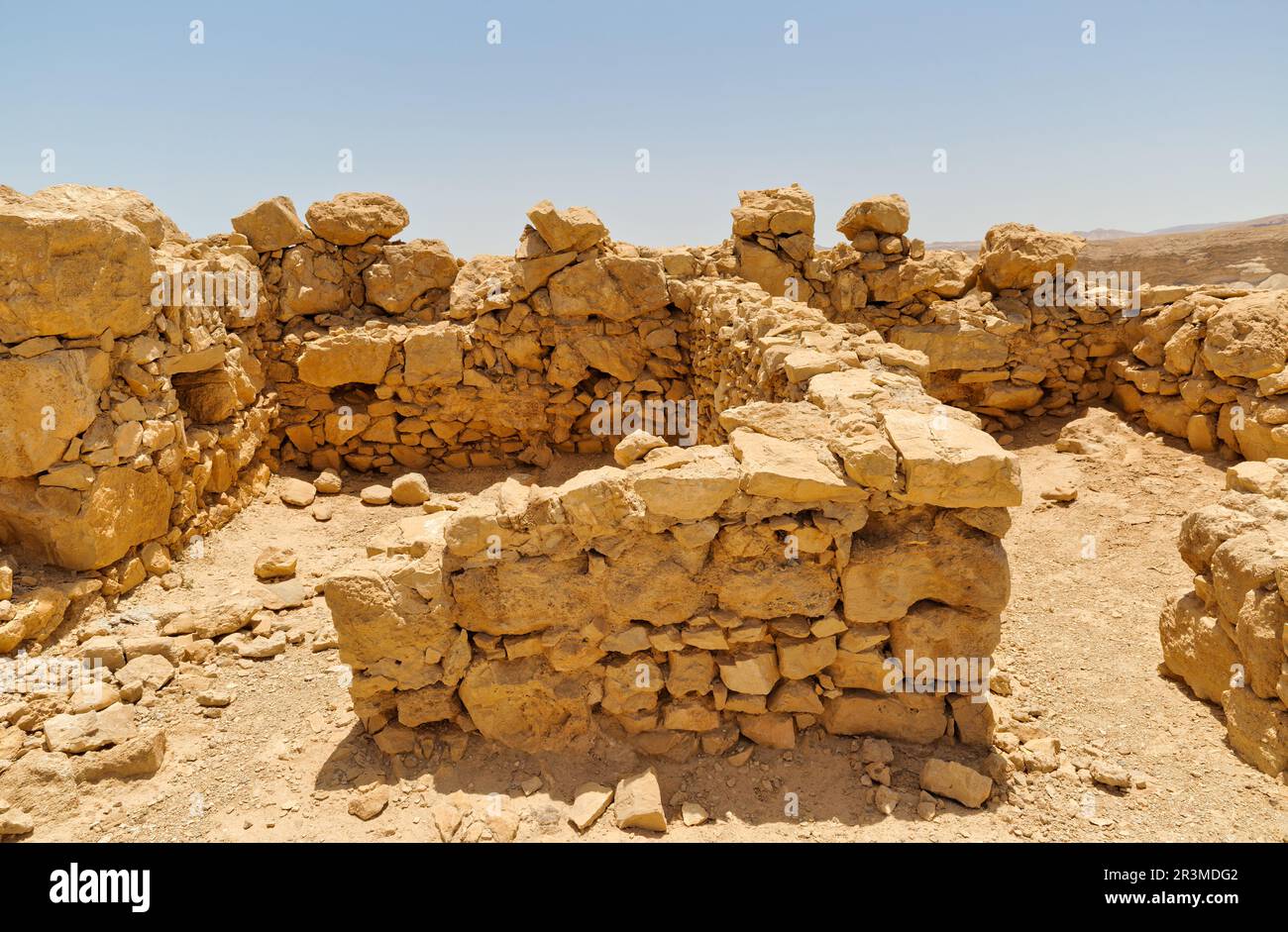 Masada ruins in southern Judean Desert in Israel Stock Photo - Alamy