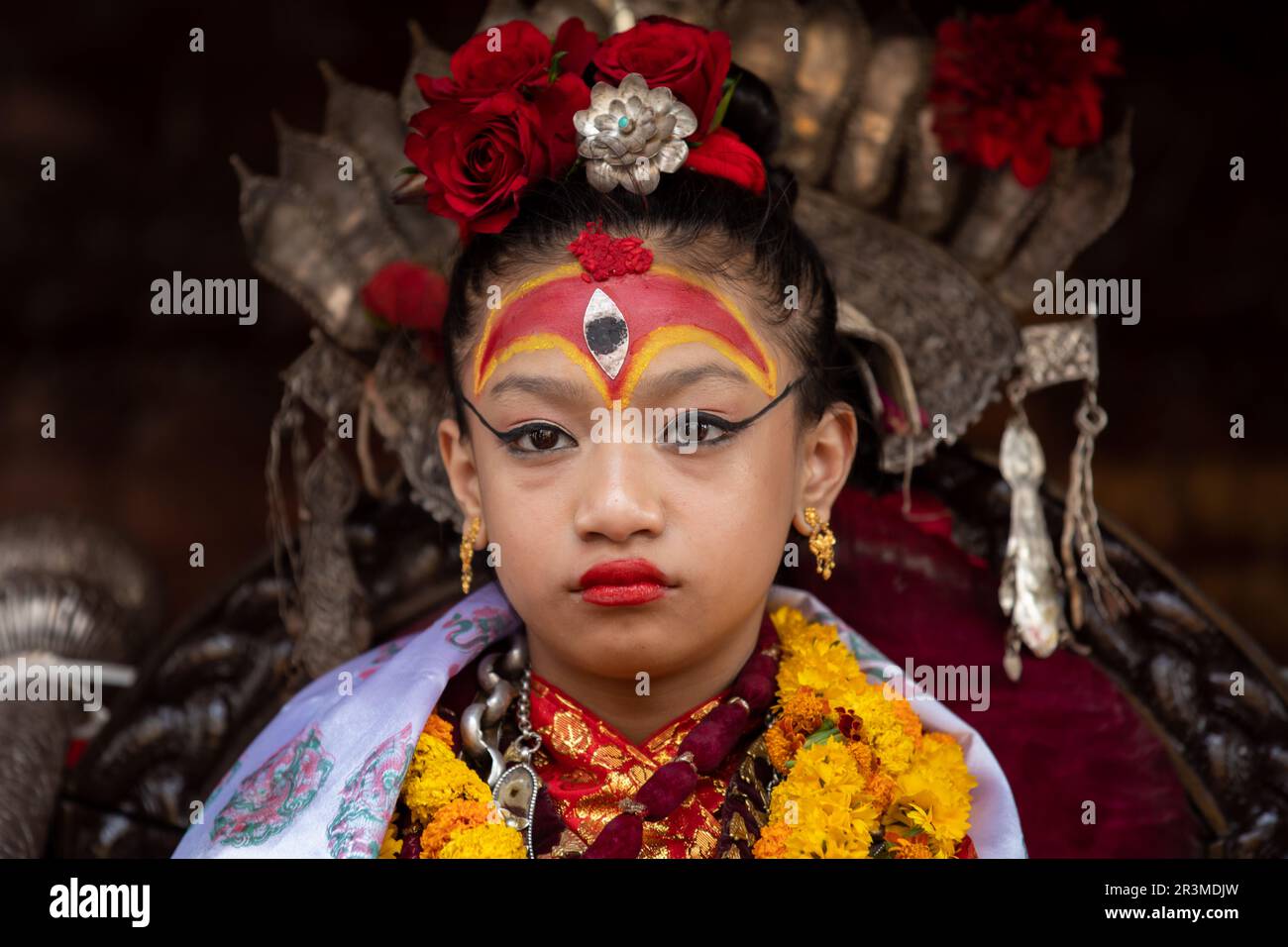 Living goddess kumari chariot hi-res stock photography and images - Alamy