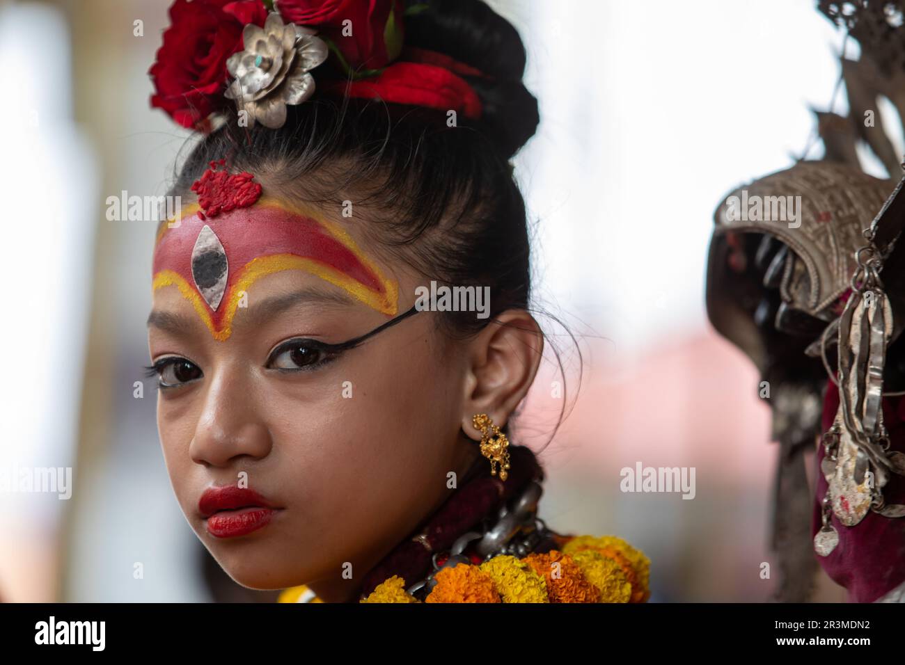 Living goddess kumari hi-res stock photography and images - Alamy