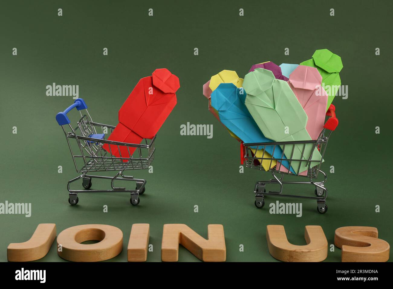 Recruitment process, job competition concept. Composition with phrase ...