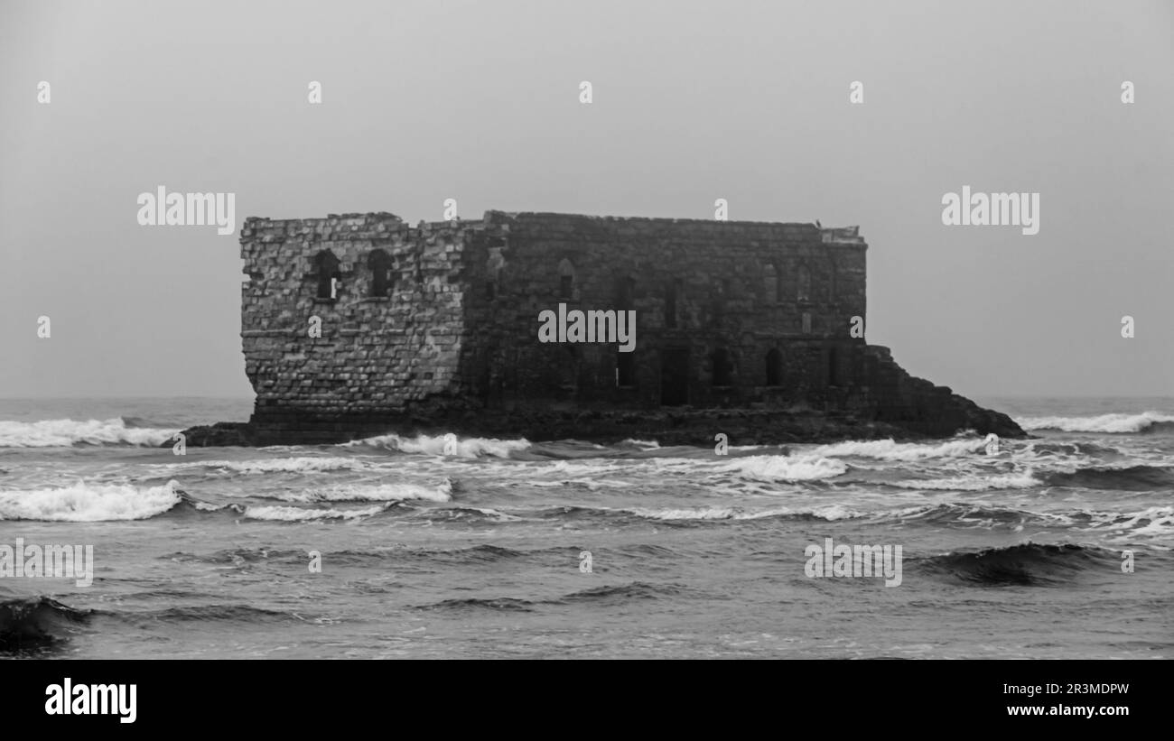 The house of the mother which is located at the beach of Tarfaya in ...