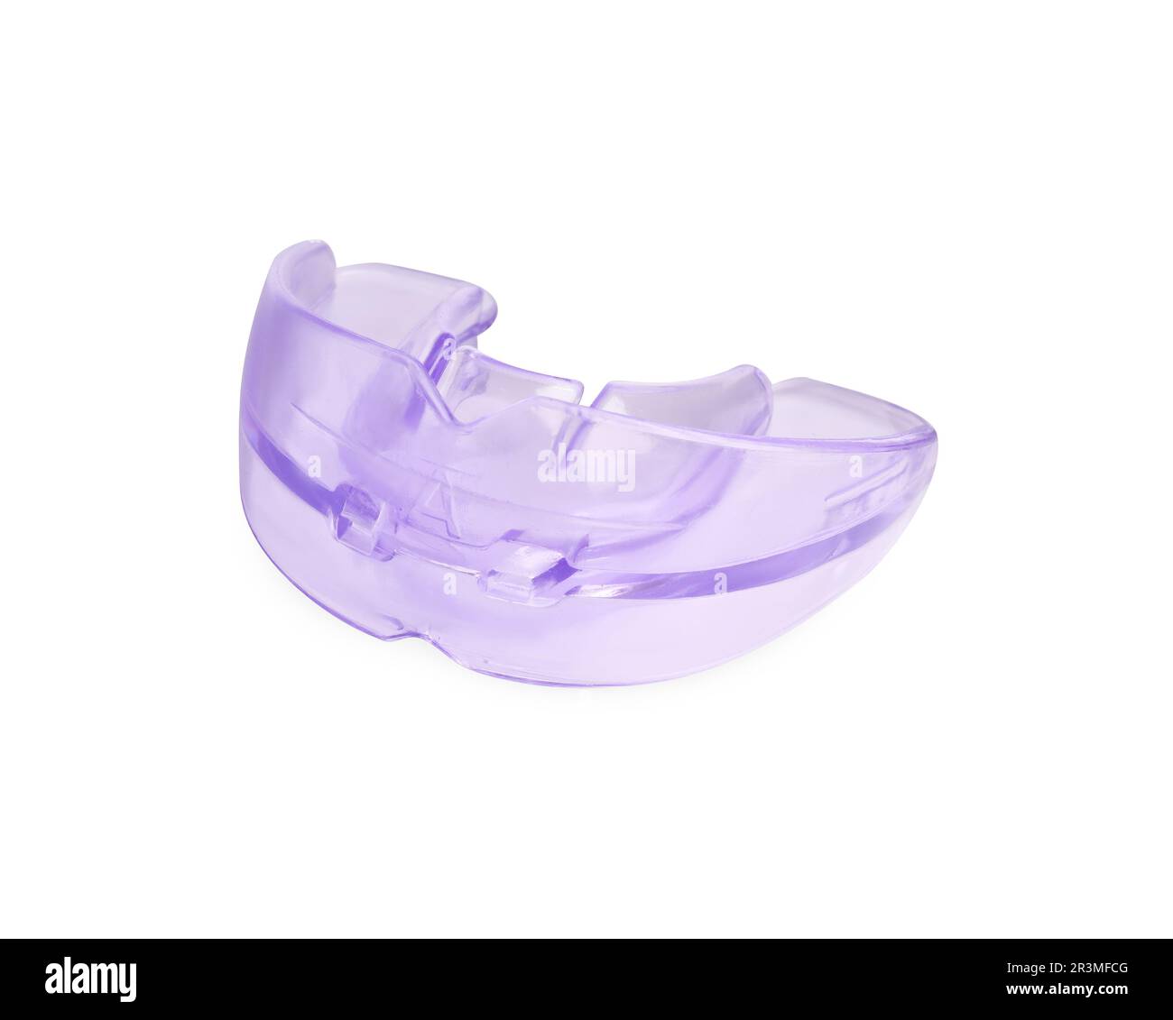 Transparent dental mouth guard isolated on white. Bite correction Stock ...