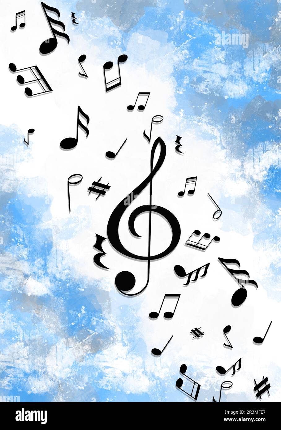 Colorful Music Notes Symbols