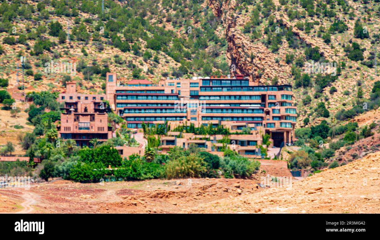 The luxury Widiane Lotel located on the edge of lake Bin El Ouidane ...
