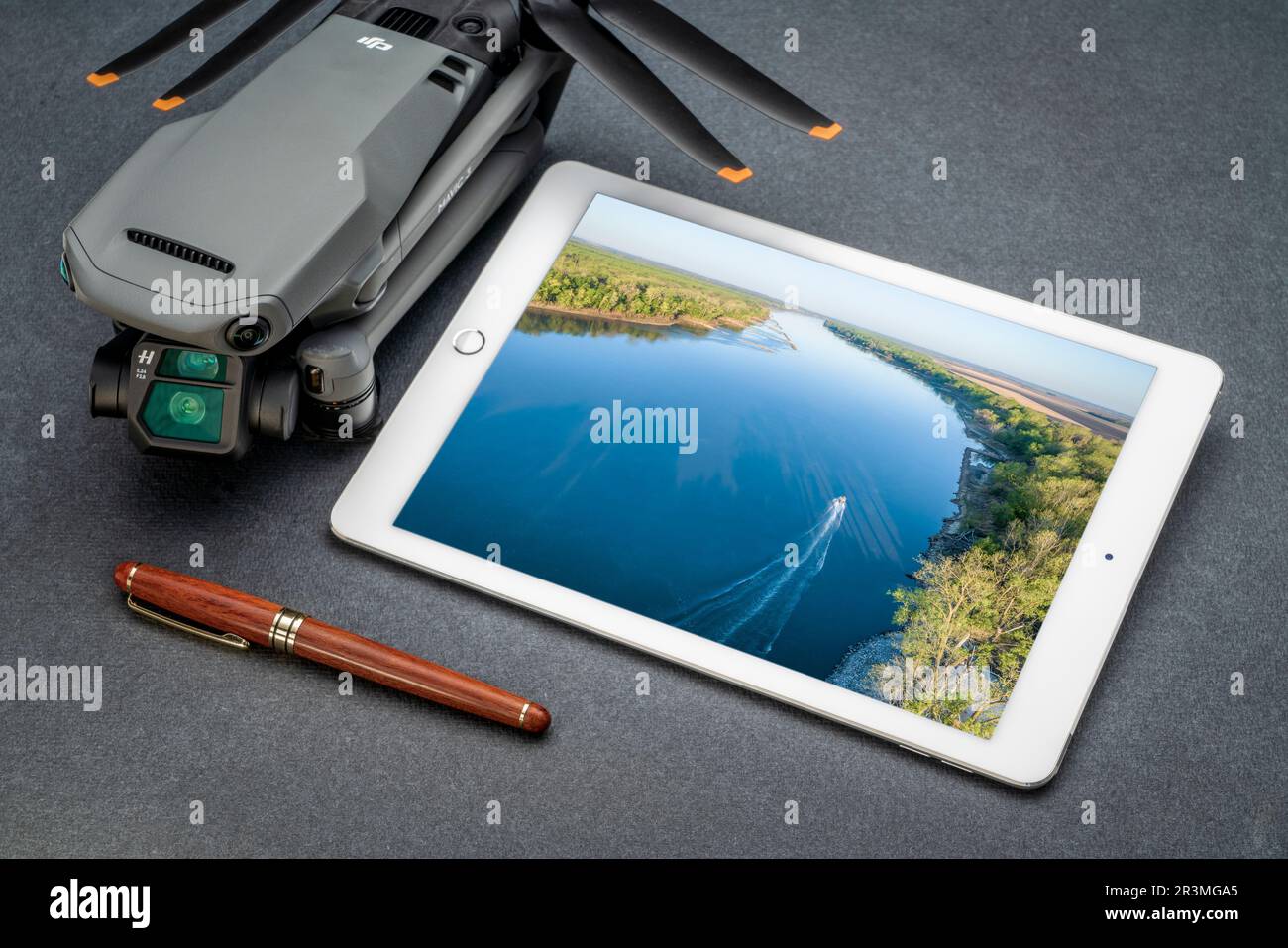 Fort Collins, CO, USA - December 20, 2021: Mavic 3, a foldable consumer ...