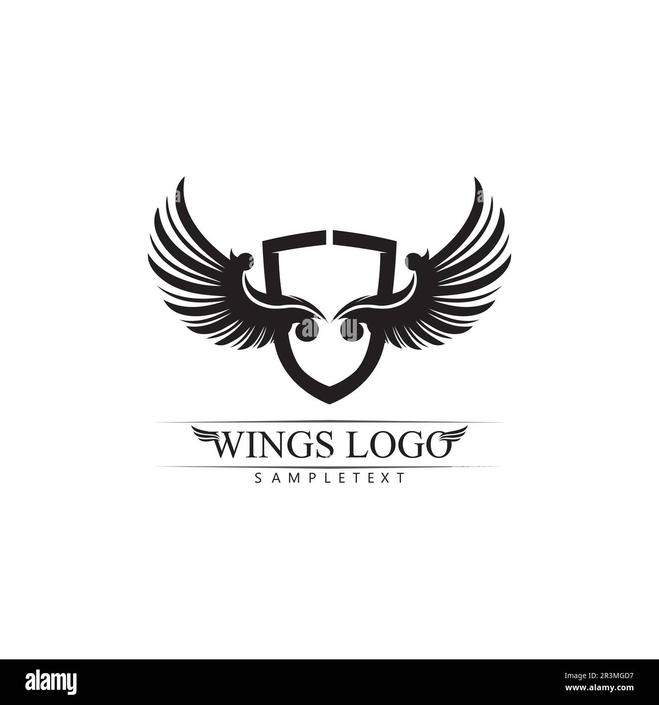 Wing bird falcon love logo Stock Vector Image & Art - Alamy