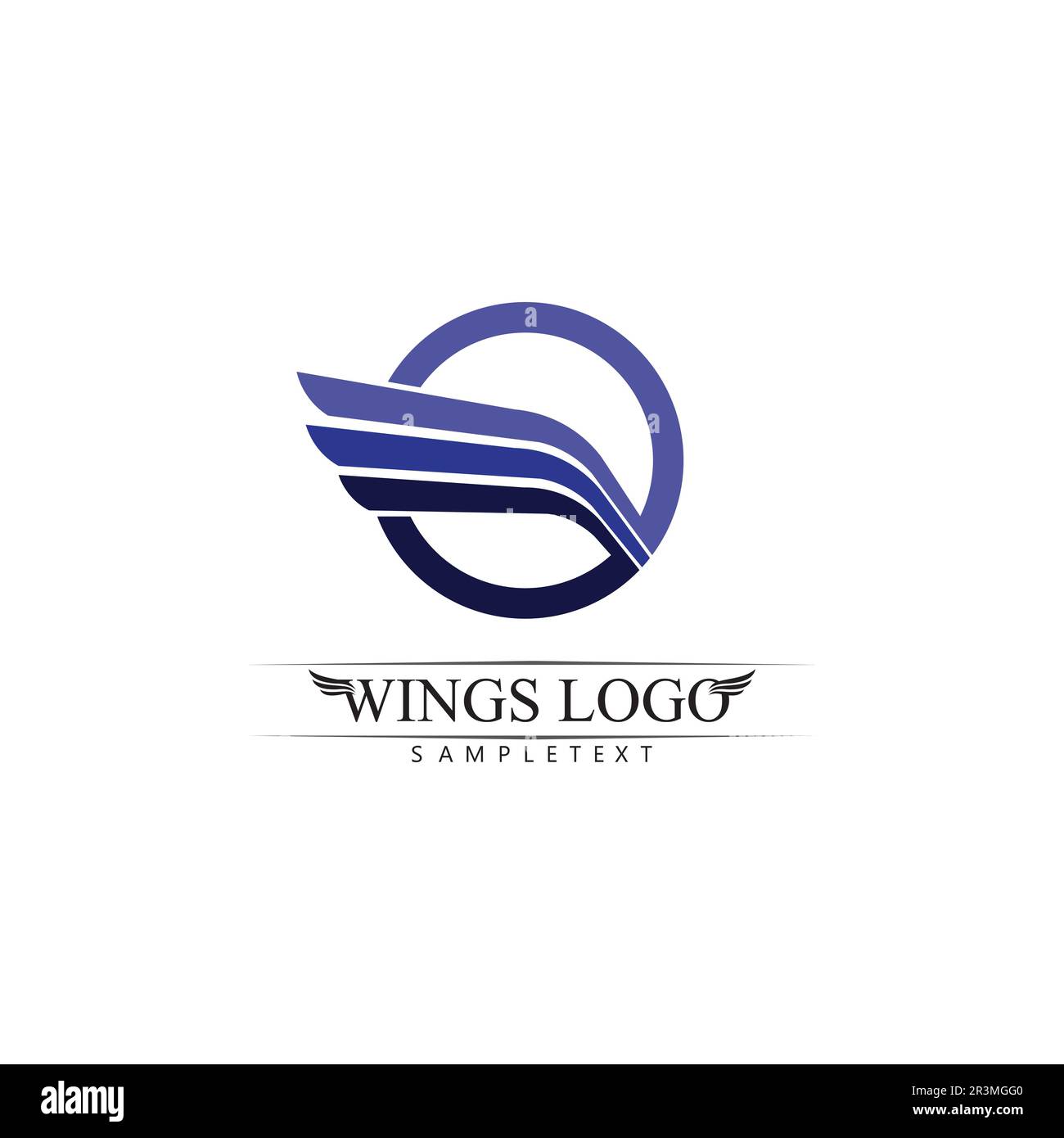 Wing bird falcon love logo Stock Vector Image & Art - Alamy