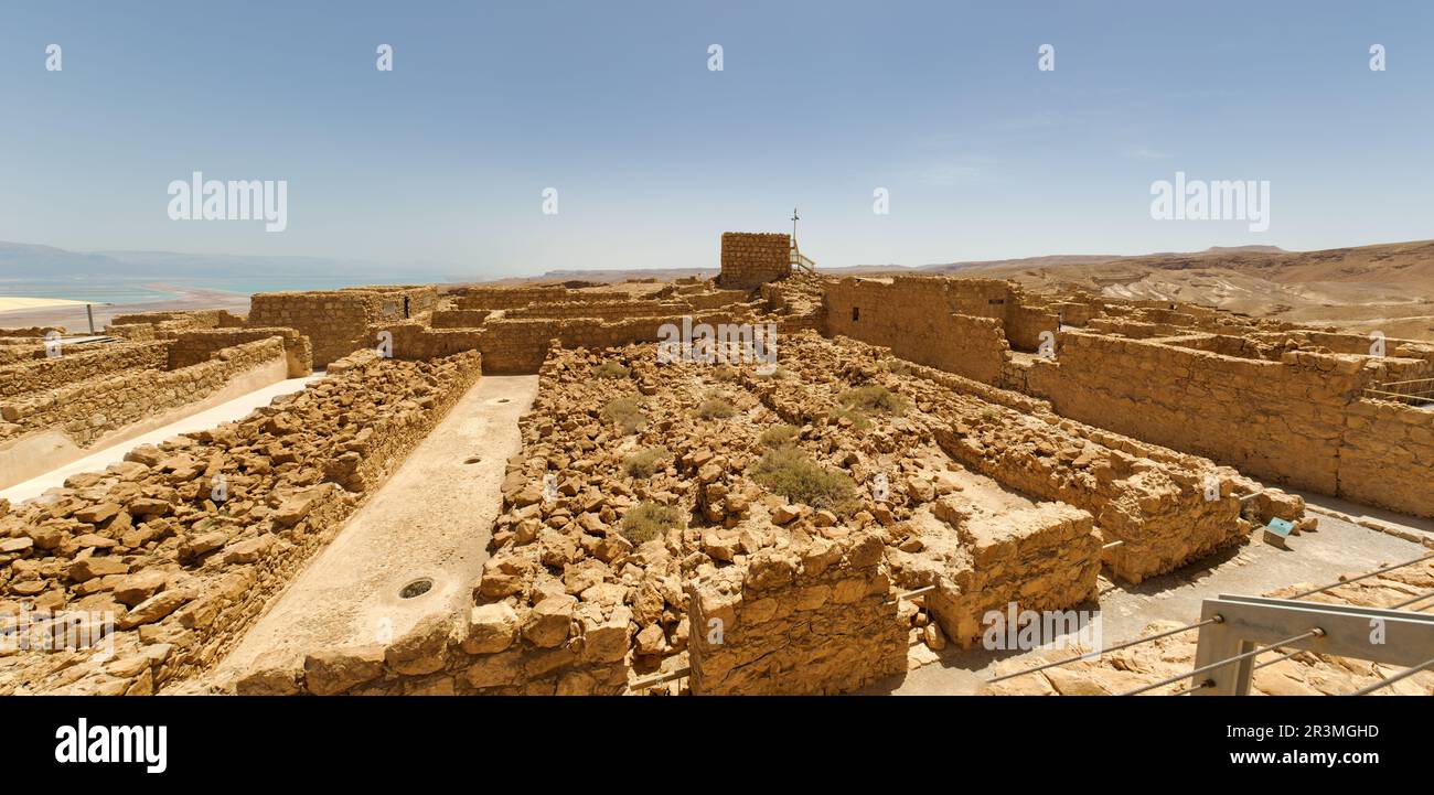 Masada ruins in southern Judean Desert in Israel Stock Photo - Alamy