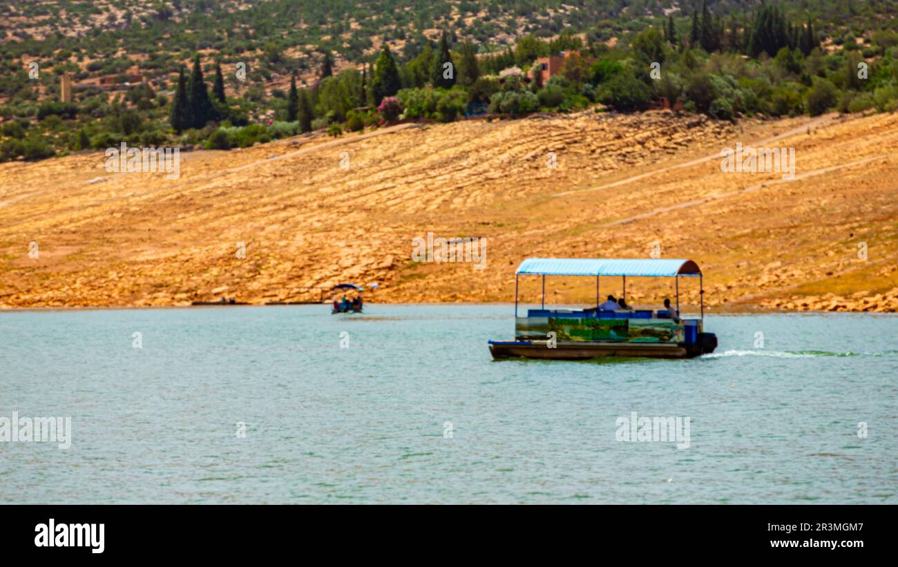 Beautiful scape of Bin El Ouidane dam in the Benimellal region in ...