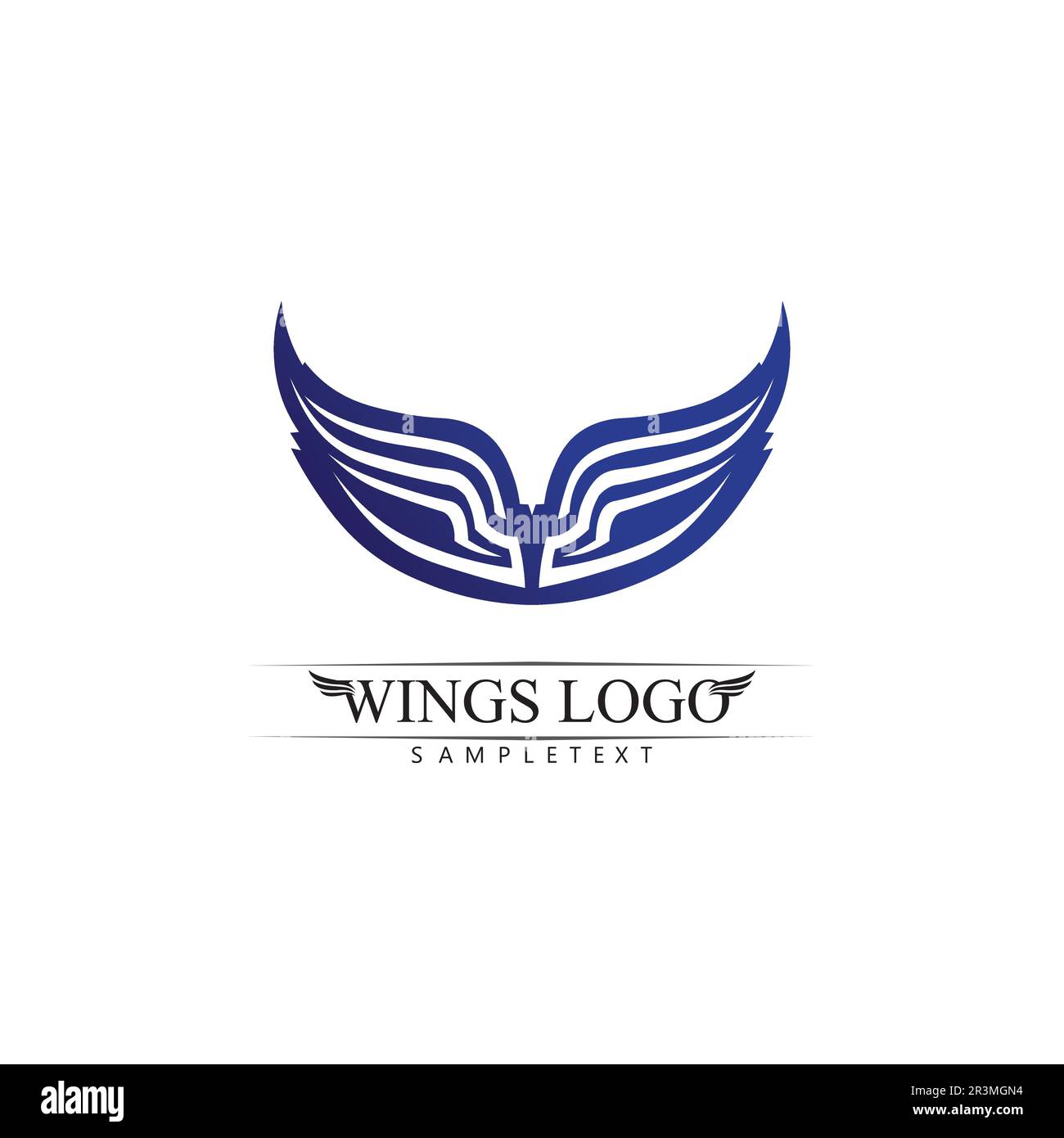 Wing bird falcon love logo Stock Vector Image & Art - Alamy
