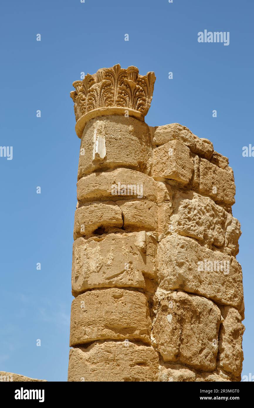 Masada fortified palace ruins in southern Judean Desert in Israel Stock ...