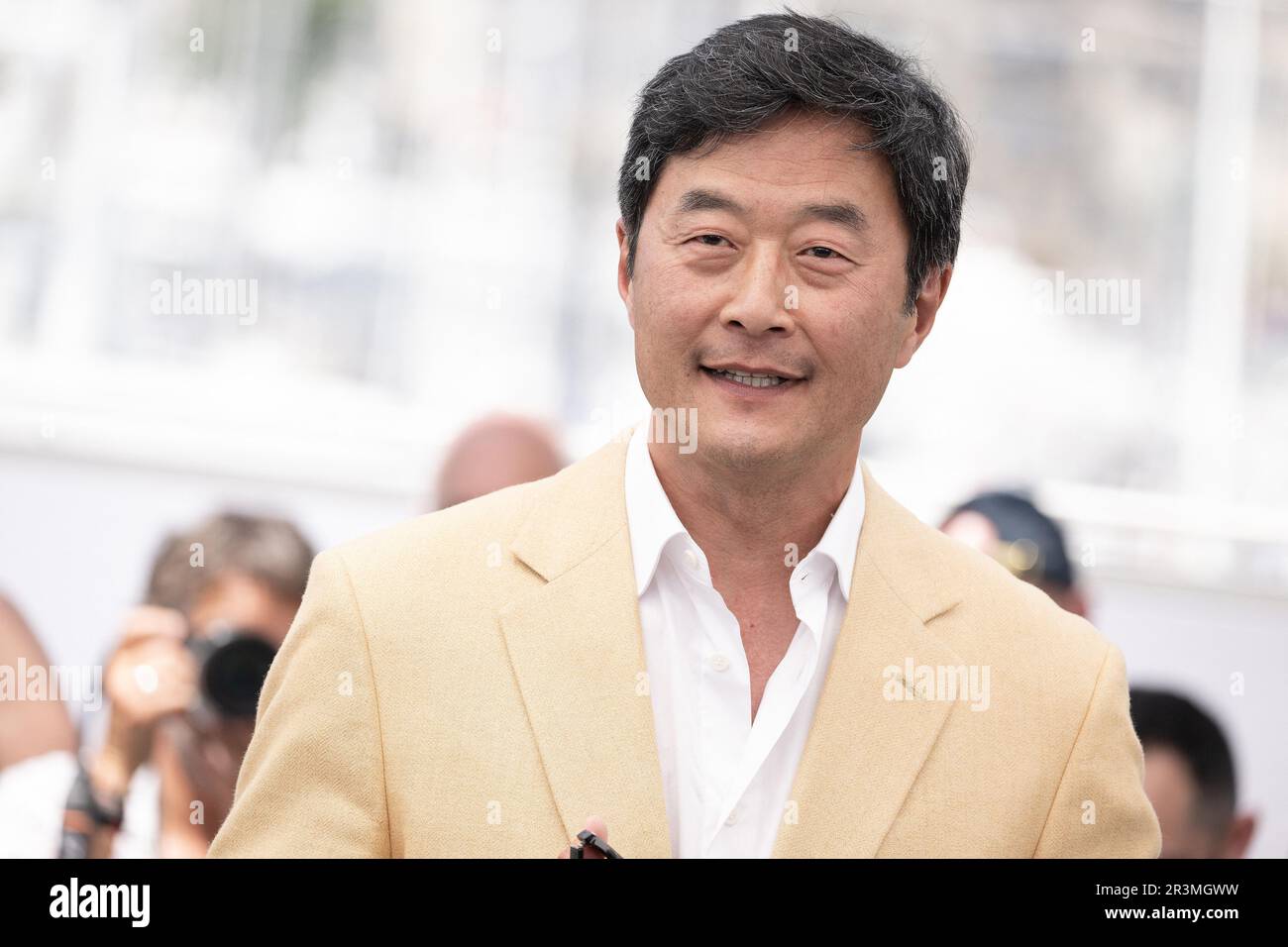 Cannes, France. 24th May, 2023. Steve Park attends the Asteroid City ...