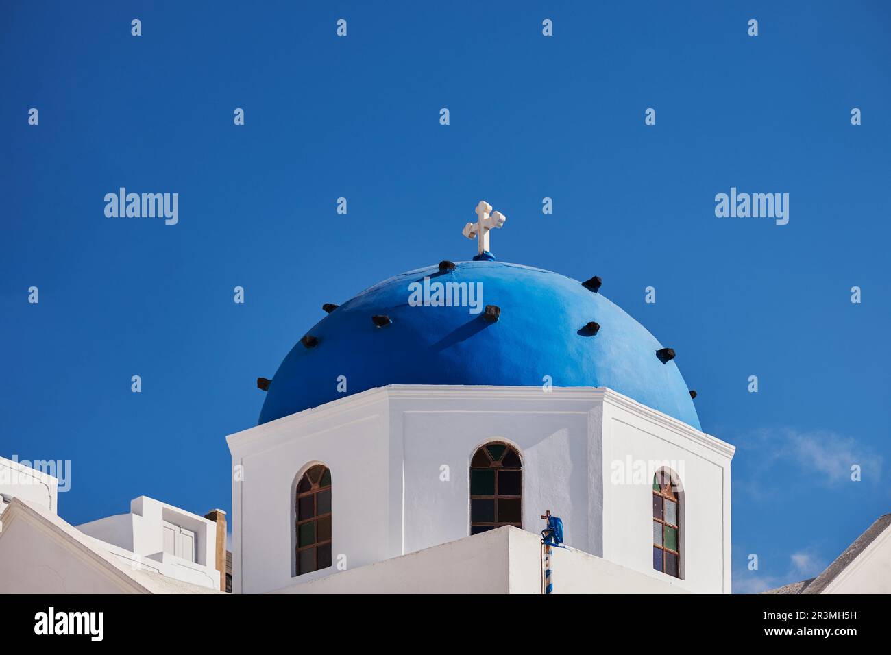 View greek orthodox blue dome hi-res stock photography and images - Alamy