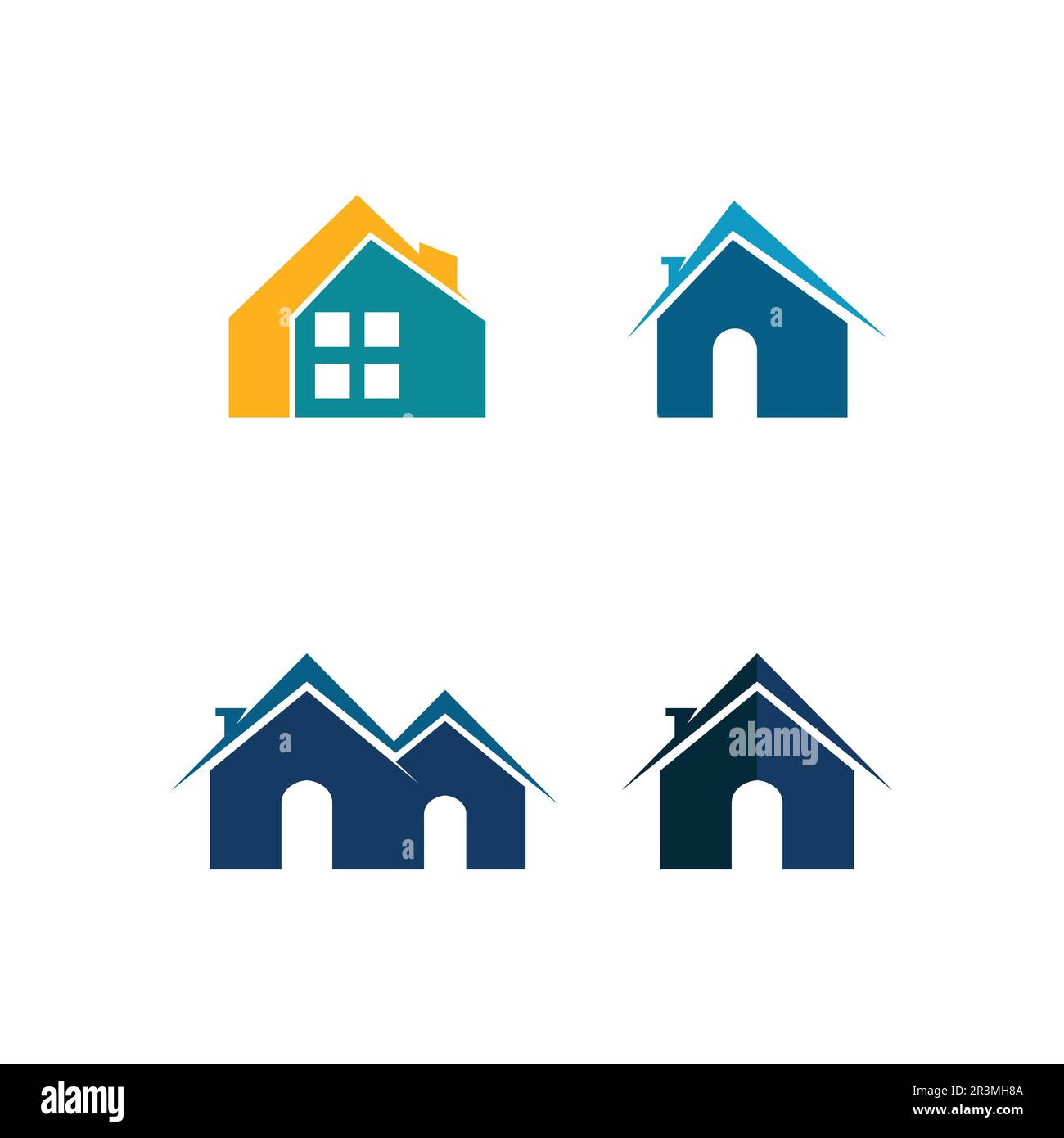 Real estate and home buildings vector logo icons template Stock Vector ...