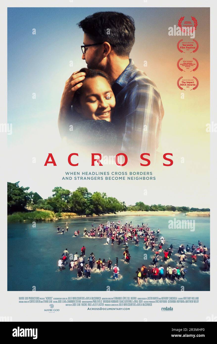 ACROSS, US poster, Pastor John Garland (right), 2023. © Maybe God ...