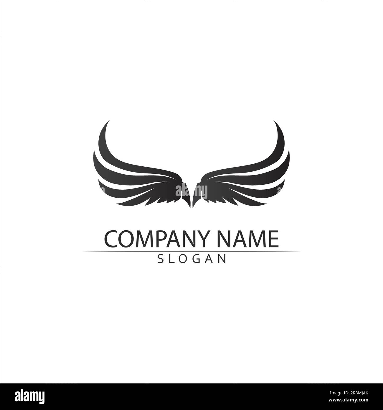 Wing bird falcon love logo Stock Vector Image & Art - Alamy
