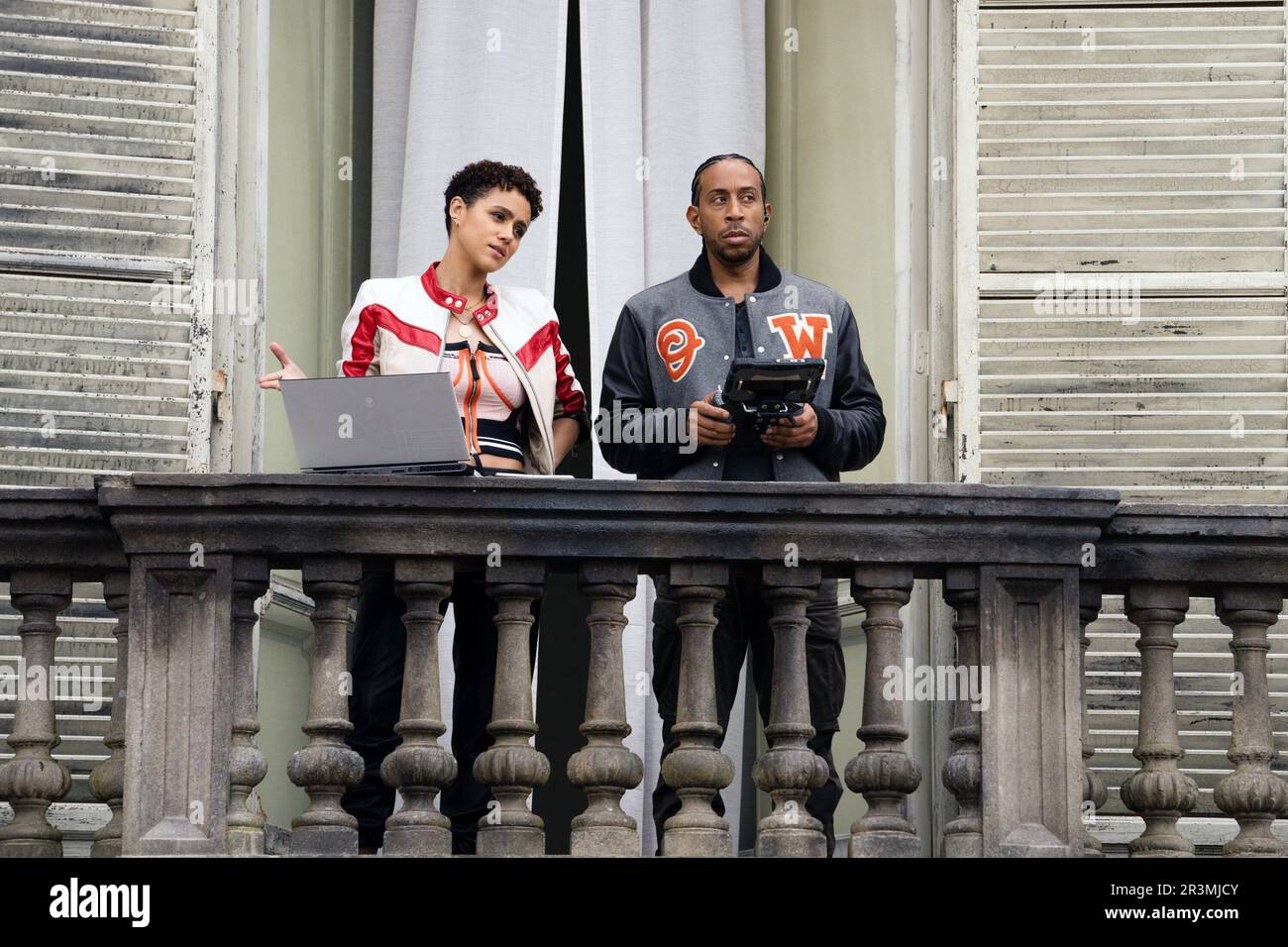 FAST X, (aka FAST & FURIOUS 10), from left: Nathalie Emmanuel, Ludacris ...