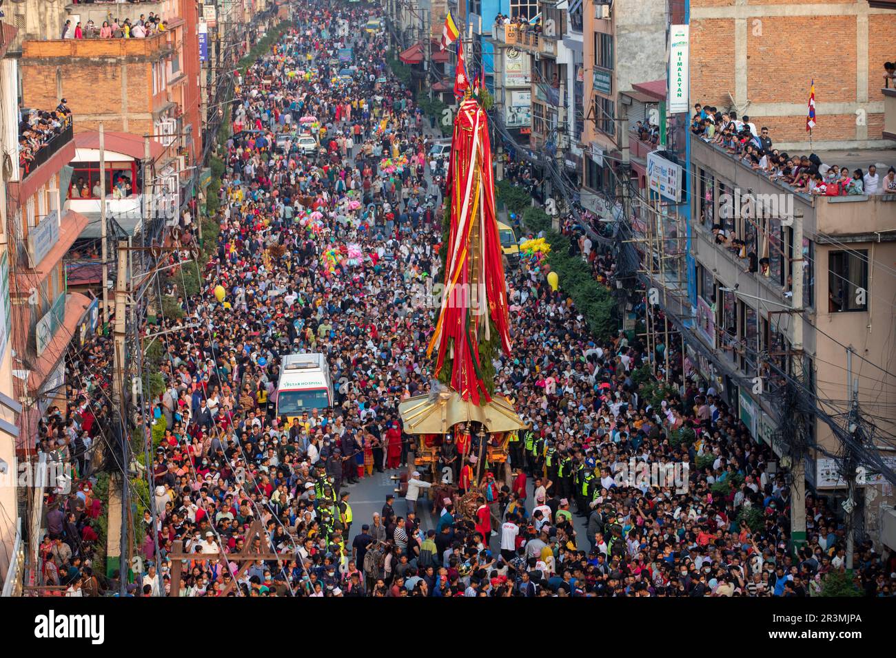 Rato Machhindranath Jatra - Nepal Festival Stock Photo - Alamy