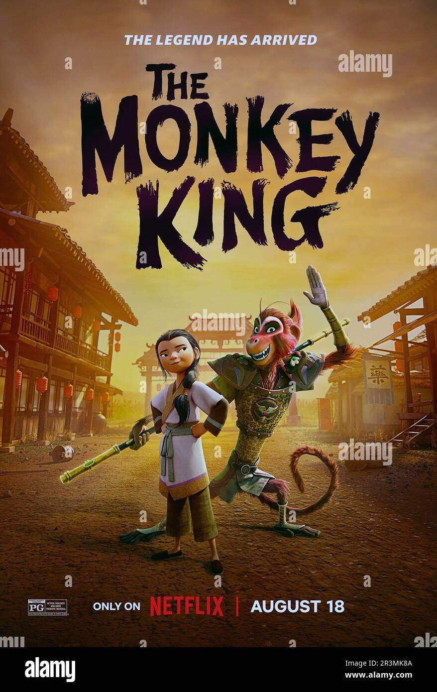 THE MONKEY KING, US poster, from left: Lin (voice: Jolie Hoang ...