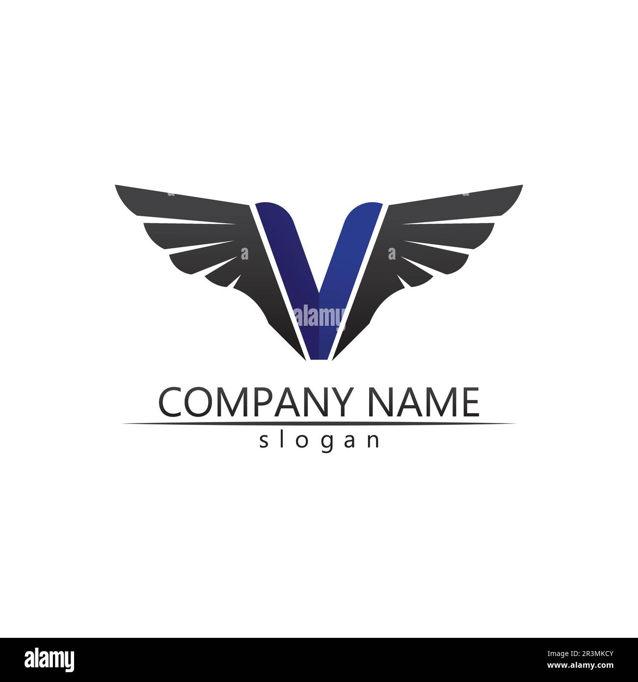 Wing bird falcon love logo Stock Vector Image & Art - Alamy