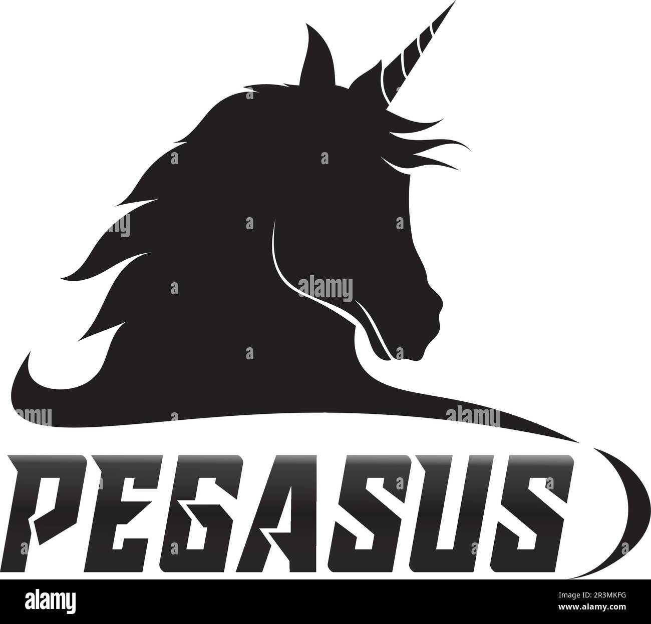 Pegasus Vector Logo Template vector illustration Stock Vector Image ...