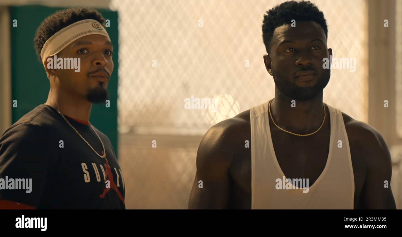 WHITE MEN CAN'T JUMP, from left: Myles Bullock, Sinqua Walls, 2023 ...