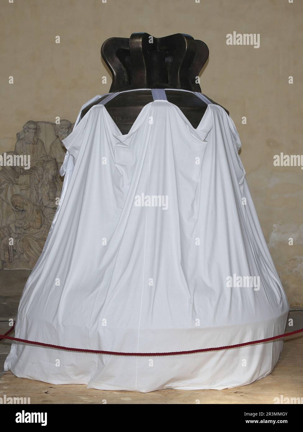 Wrapped AMEMUS bell before the presentation on 10/30/2022 in the ...