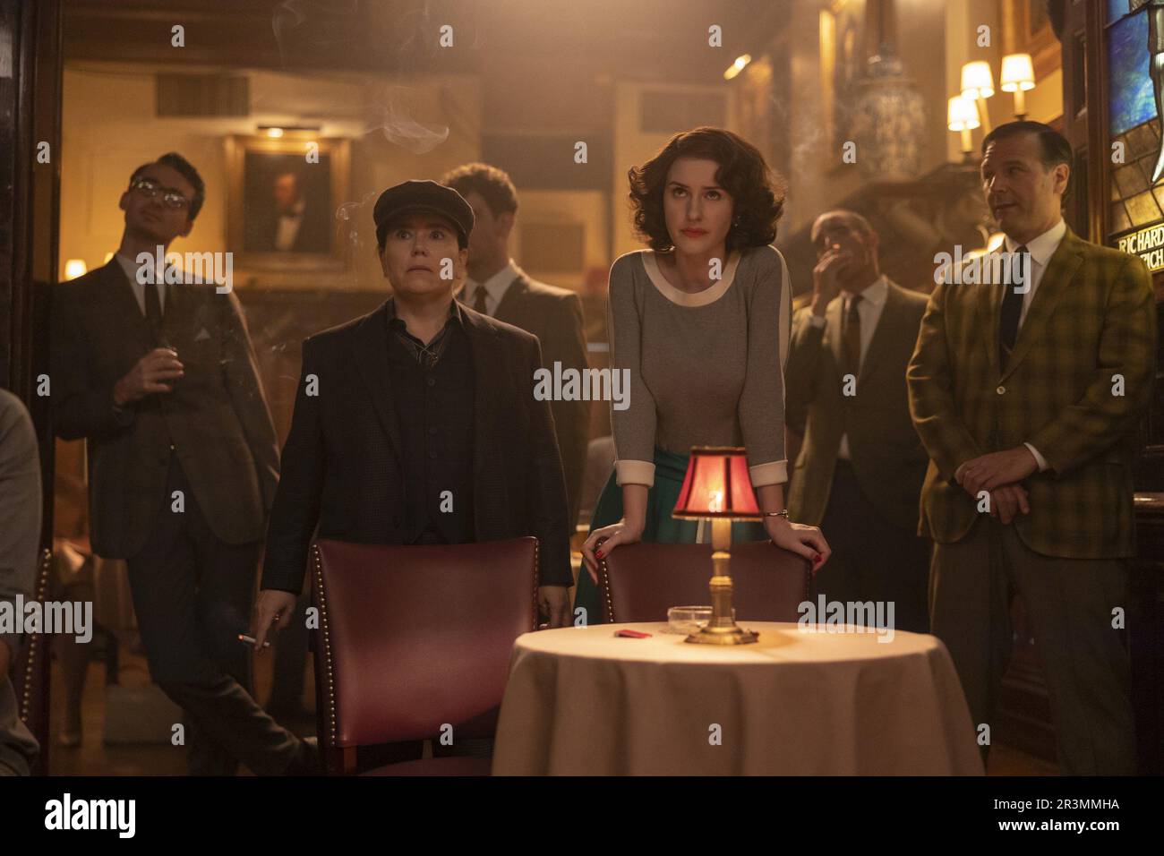THE MARVELOUS MRS. MAISEL, center, from left: Alex Borstein, Rachel ...