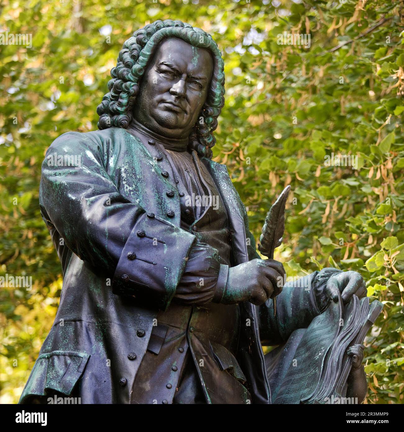 Bach monument at the Bachhaus by Adolf von Donndorf, Eisenach ...