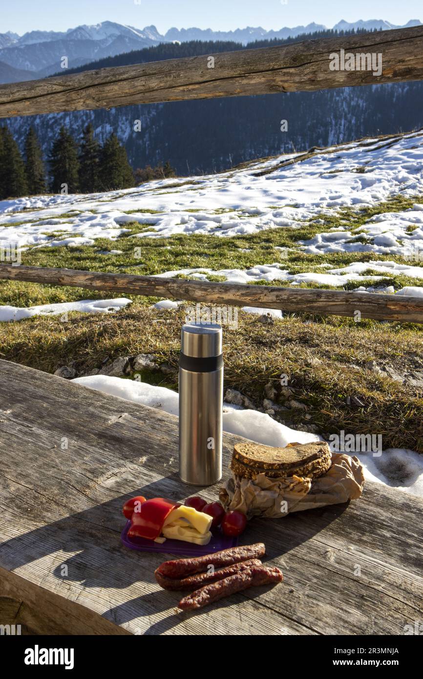Bayerische brotzeit in den alpen hi-res stock photography and images ...