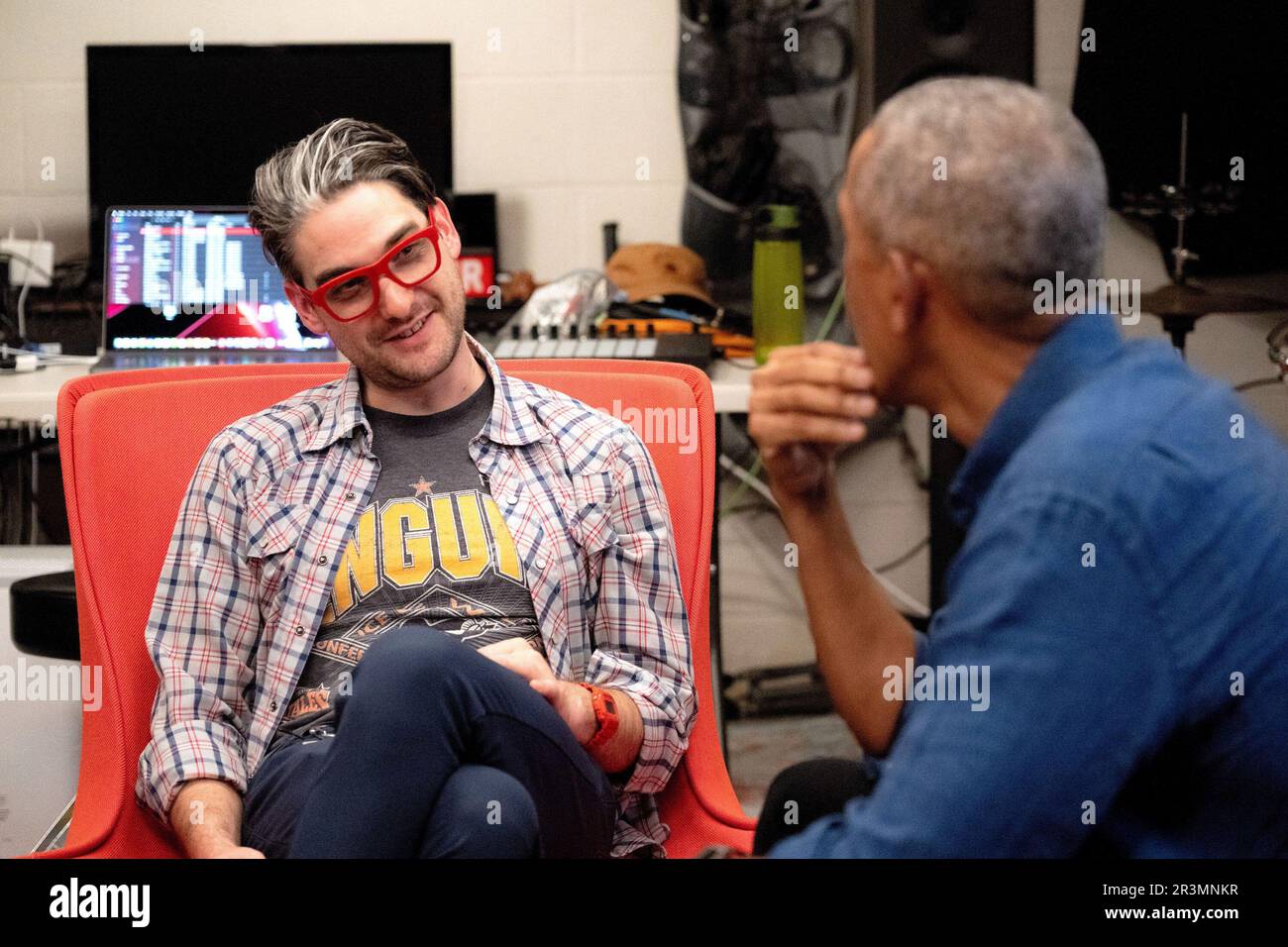 WORKING: WHAT WE DO ALL DAY, from left: Luke Starcher, President Barack ...