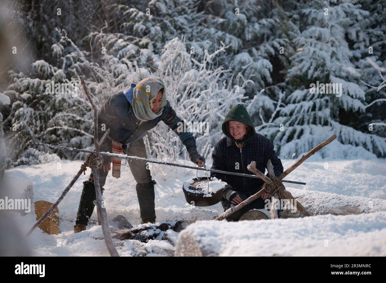 YELLOWJACKETS, from left: Jasmin Savoy Brown, Liv Hewson, 'Burial ...