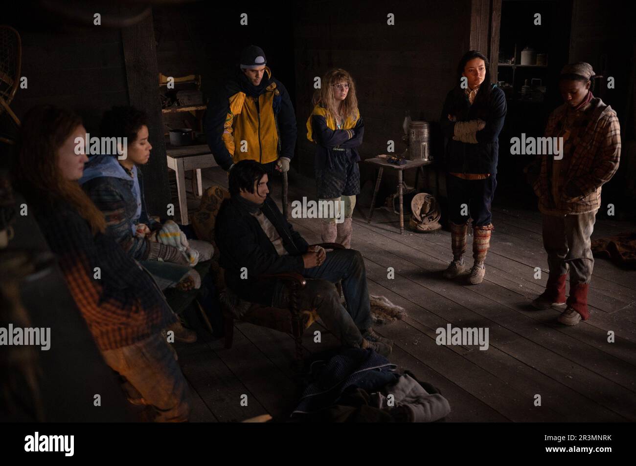 YELLOWJACKETS, from left: Liv Hewson, Jasmin Savoy Brown, Kevin Alves ...