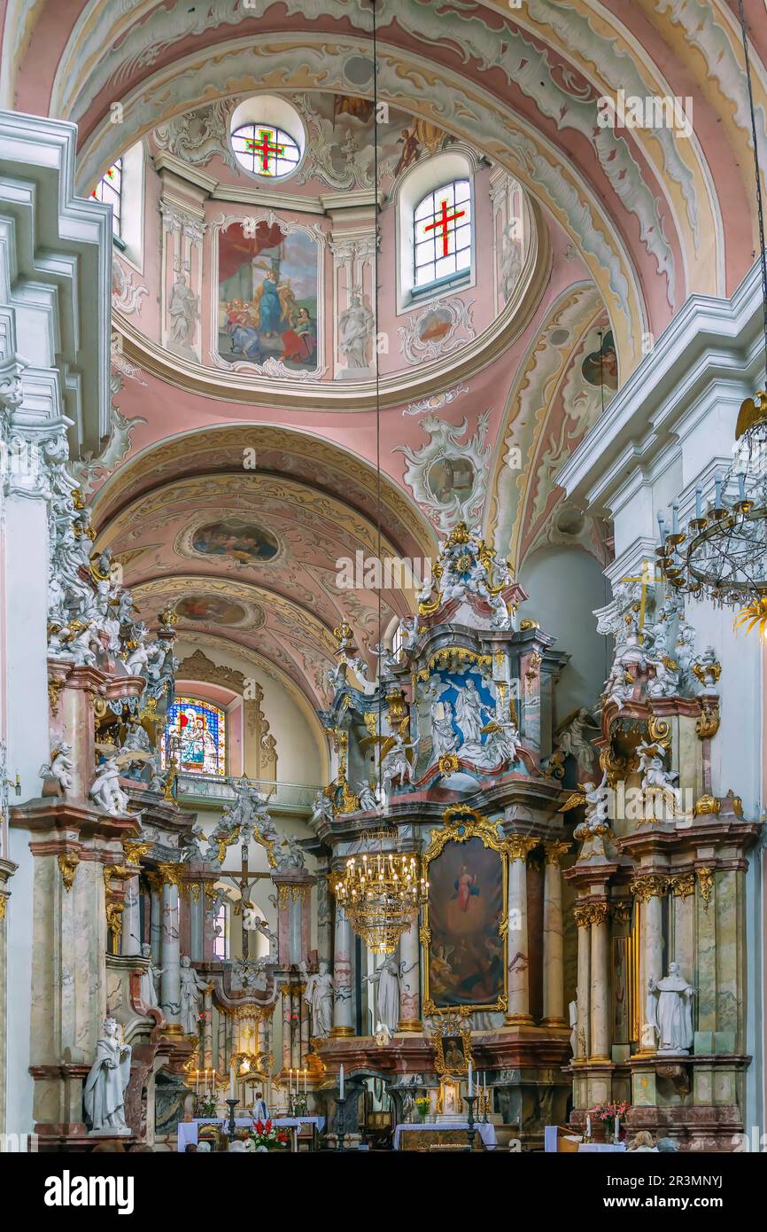 Dominican Church of the Holy Spirit, Vilnius, Lithuania Stock Photo - Alamy